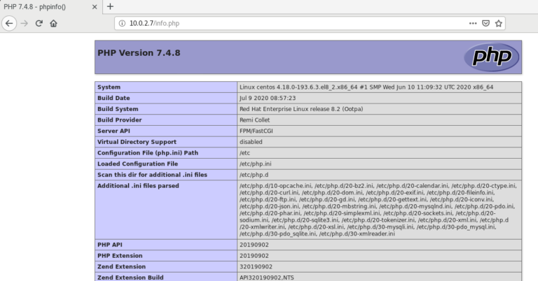 How To Install Lamp Stack In Centos 8 Rhel 8 Techsphinx 7362