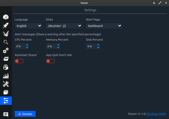 Install Stacer to Monitor and Optimize Linux System - TechSphinx