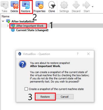 How to Create and Restore Snapshot in VirtualBox? - TechSphinx