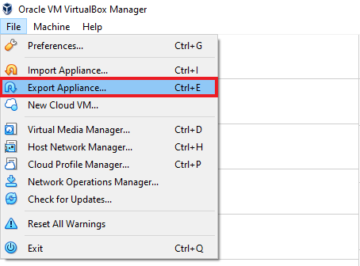 How to Export and Import VirtualBox VM? - TechSphinx